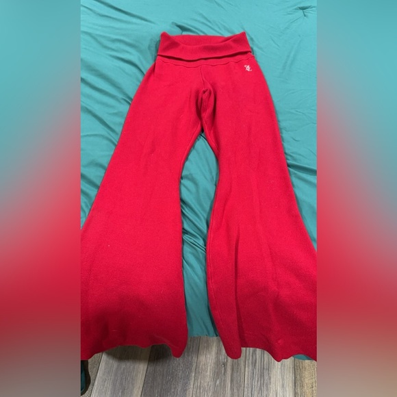 Juicy Couture | Pants & Jumpsuits | Red Low Rise Knit Flare Juicy ...